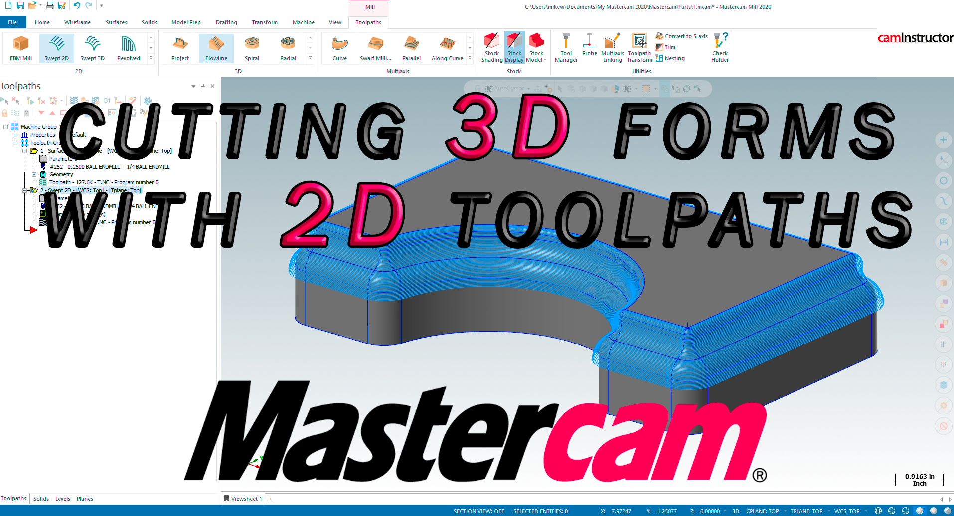 Cutting 3D Forms With 2D Toolpaths