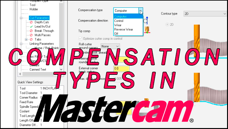 Mastercam Cutter Compensation